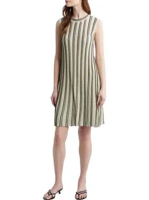 RAG & BONE Victoria Stripe Rib Shift Dress