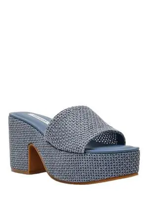 Steve Madden Trippy Platform Sandal Blue