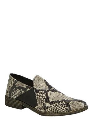DJANGO AND JULIETTE Kefect Slip-On Shoe Black White Snake Leather