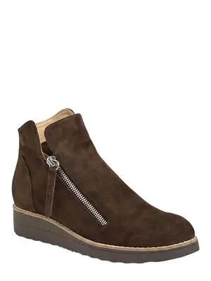 DJANGO AND JULIETTE OHMY Double Zip High-Top Sneakers Choc Suede