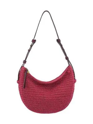 THE SAK THE SAK Tess Shoulder Bag Hand Crochet Black Cherry Static