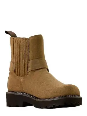 Ariat Fatbaby Harness Chelsea Western Boot - Tan Suede