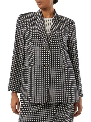 Marina Rinaldi Umano Silk Blazer - Midnightblue