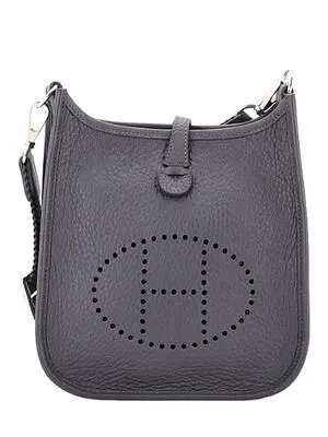 Hermès HERMES TPM Evelyne Bag Gen III Clemence Gray