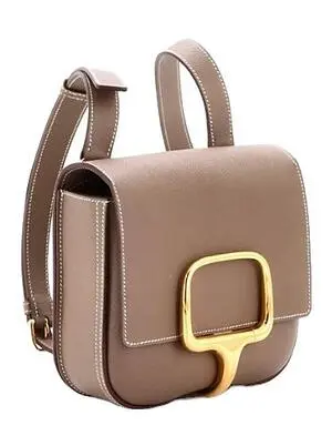 Hermès Mini Della Cavalleria Epsom Shoulder Bag Gray