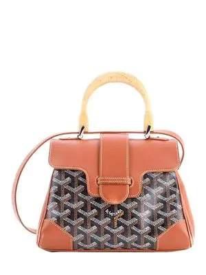 Goyard Mini Saigon Top Handle Bag Brown