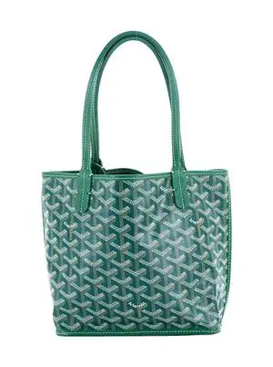 Goyard Mini Anjou Reversible Tote Coated Canvas Green