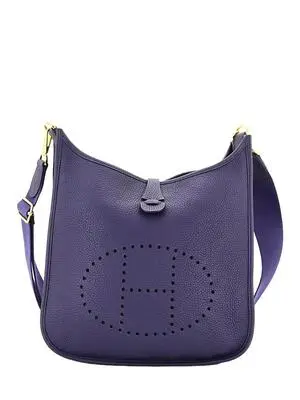 Hermès Pm Evelyne Iii Bag Clemence - Blue