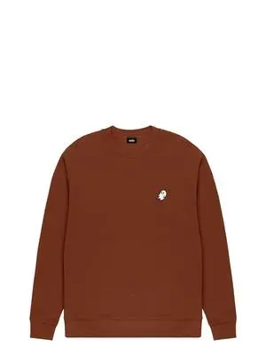 DALIX Relaxed Fit Fleece Crewneck Sweatshirt - Clay