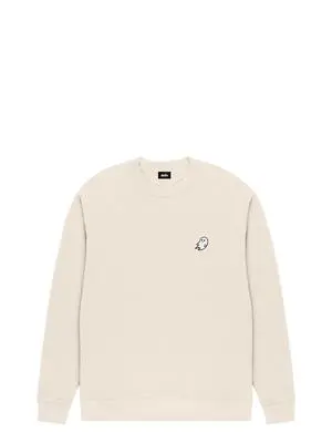 DALIX Relaxed Fit Fleece Crewneck Sweatshirt Ecru