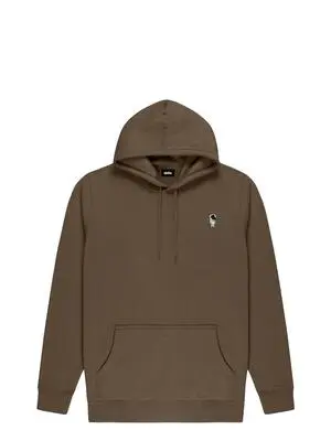 DALIX Astronaut Fleece Hooded Sweatshirt - Walnut