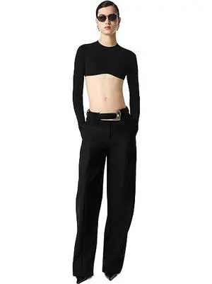 Revolve Jada Long Sleeve Top - Black