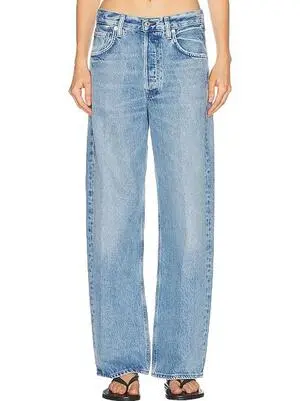 Citizens Of Humanity Ayla Baggy Jeans Light Wash Denim - Cupid