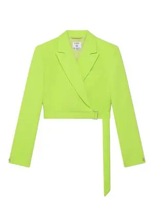 Casablanca Crepe Tailored Jacket - Green