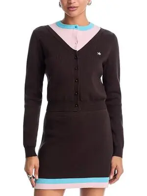 KATE BARTON Layered Cardigan - Espresso