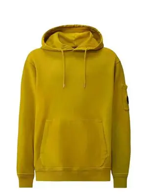 C.P. COMPANY Pocket Hooded Sweatshirt Yellow