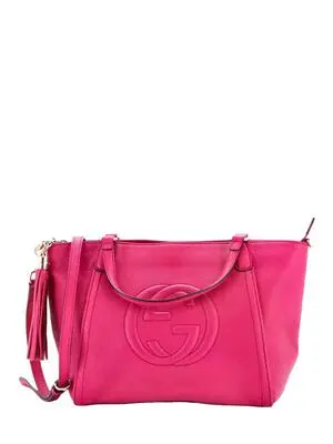 Gucci Soho Convertible Top Handle Small Satchel - Pink