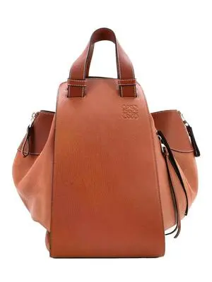 Loewe Hammock Leather Large Tote Bag - Brown