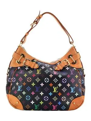 LOUIS VUITTON Louis Vuitton Greta Handbag Monogram Multicolor Hobo Bag Black