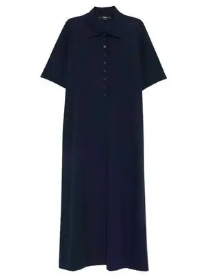Seventy Buttoned Maxi Shirt Dress - Blue