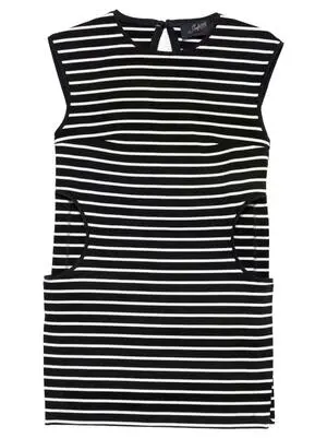 Seafarer Striped Pocket Sleeveless Dress - Blue