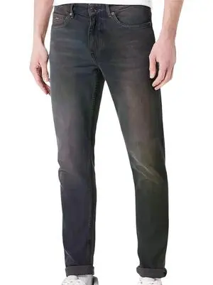 BOSS Delano Bc-c Jeans With Logo Patch - Grey