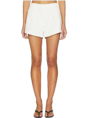 Good American Luxe Suiting Trouser Shorts - Soft Shell