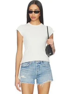 AGOLDE Edison Tee Shirt Bone