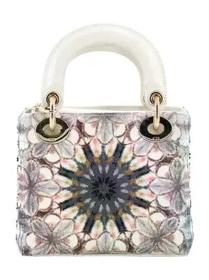 Dior Lady Chain Bag Embroidered Calfskin Mini Satchel - Multicolour