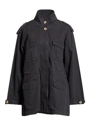 8PM Cotton Safari Jacket - Blue