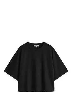 Cos Oversized Cotton T-shirt - Black