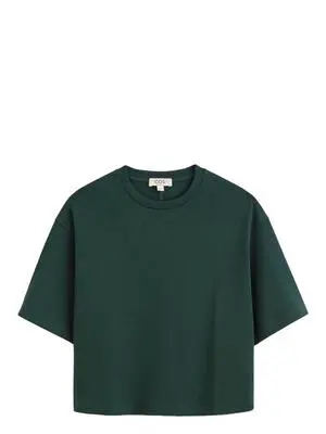 Cos Oversized Boxy Cotton T-shirt - Green