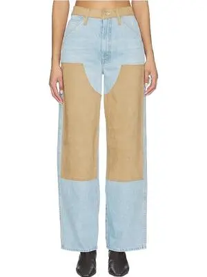 MOTHER The Bee's Knees Stud Finder Skimp Jeans - Blue