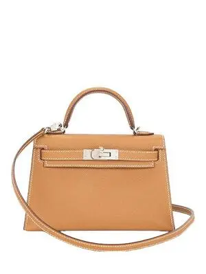 FWRD RENEW Hermes Epsom Kelly 20 Handbag - Brown