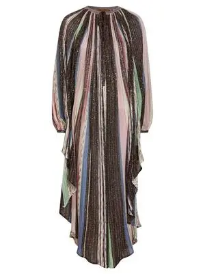 Missoni Striped Metallic-knit Midi Dress - Multicoloured