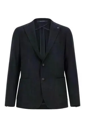 Tagliatore Montecarlo Metal Pin Patch Pockets Blazer - Blue