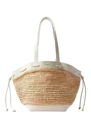 Claudie Pierlot Alban Straw Knot Tote Bag - Neutrals