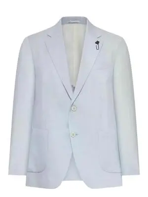 LARDINI Single-breasted Blazer - Blue