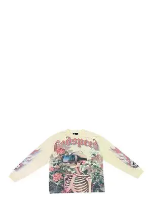 GODSPEED Vision Flowers Long-sleeve T-shirt - Neutrals