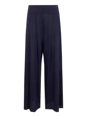Labo.art Lieto Linen Wide Leg Trousers - Blue