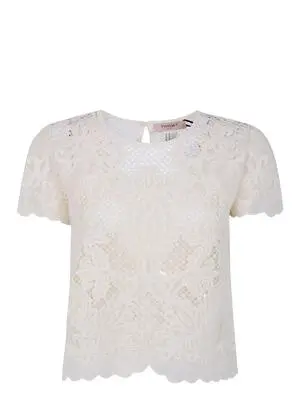 TWINSET Lace Top - White