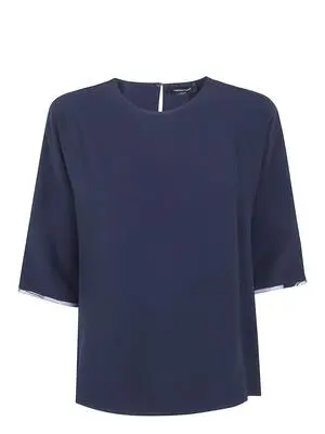 Fabiana Filippi Classic Wide Blouse - Blue