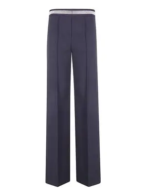D.exterior M-cady Straight Trousers - Black