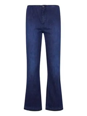 CIGALA'S 2y Denim Cotton Linen Stretch - Blue