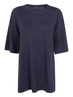 Seventy Viscose Round Neck T-shirt - Black