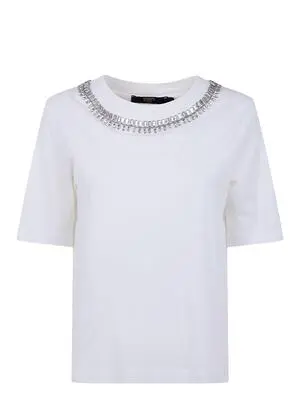 Seventy Jersey Cotton Embroidered T-shirt - White