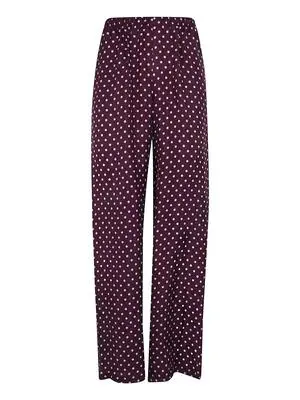 LAURA URBINATI Elastic Waist Trousers - Red