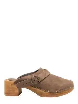 BOSABO CUIR DAIM MEDIUM HEEL T. 050 Mule