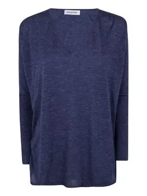 GENTRYPORTOFINO Knit V-neck Sweater - Blue