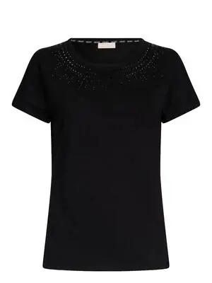 Liu Jo Embellished Crew-neck T-shirt - Black